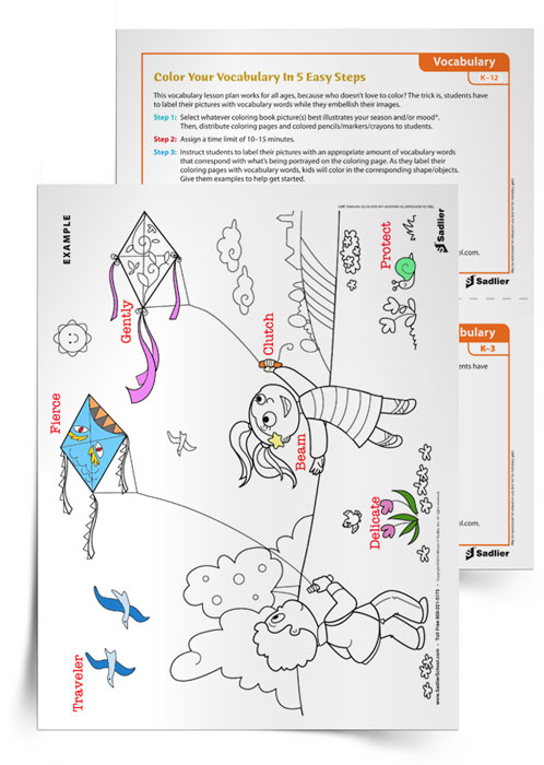 15 Vocabulary Printables to Use While School is Closed