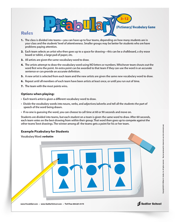 QUICK Vocabulary Review & Practice Activities for Students (Handouts ...